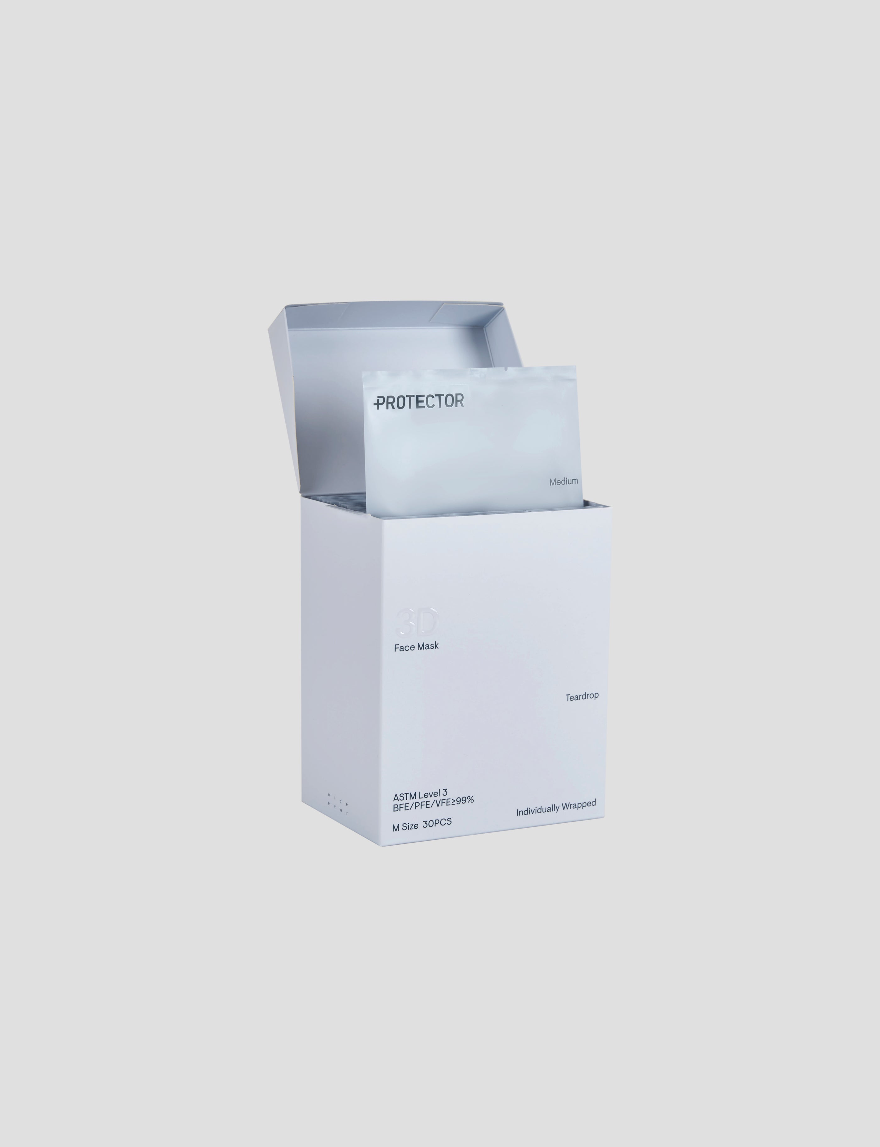 PROTECTOR 3D 立體型口罩，淚水藍